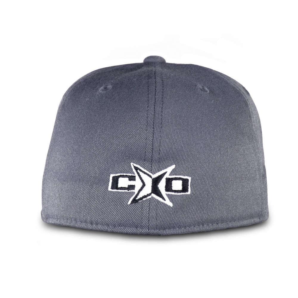 Custom Offsets CO-HGFF Grey Flex Fit Flat Brim Hat