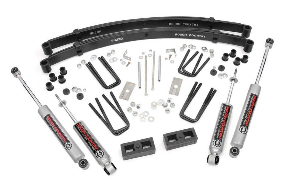Rough Country 705N3-RC 4" Lift Kit | Rear Blocks (84-85 Toyota Pickup ...