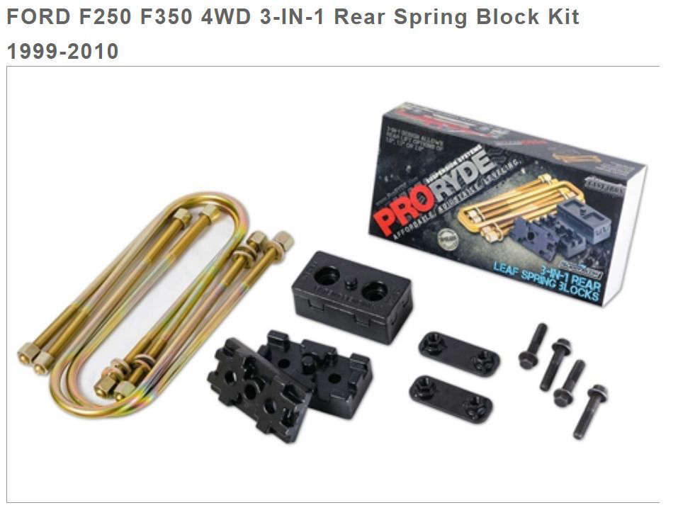 ProRYDE 52-3502F-PR ProRyde Ford F250 F350 4WD 1999-2010 3-IN-1 Rear ...