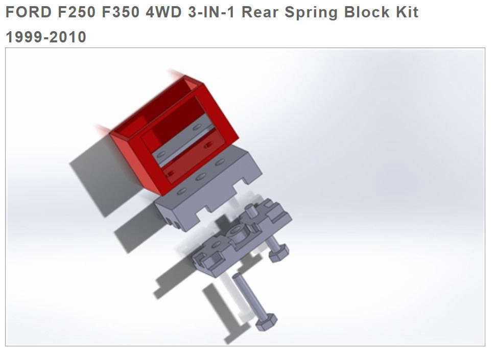 ProRYDE 52-3502F-PR ProRyde Ford F250 F350 4WD 1999-2010 3-IN-1 Rear ...
