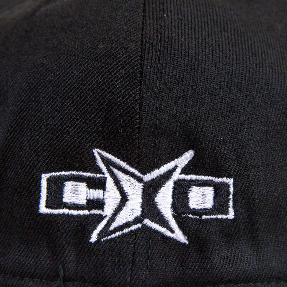 Custom Offsets CO-HBFF Black Flex Fit Flat Bill Hat