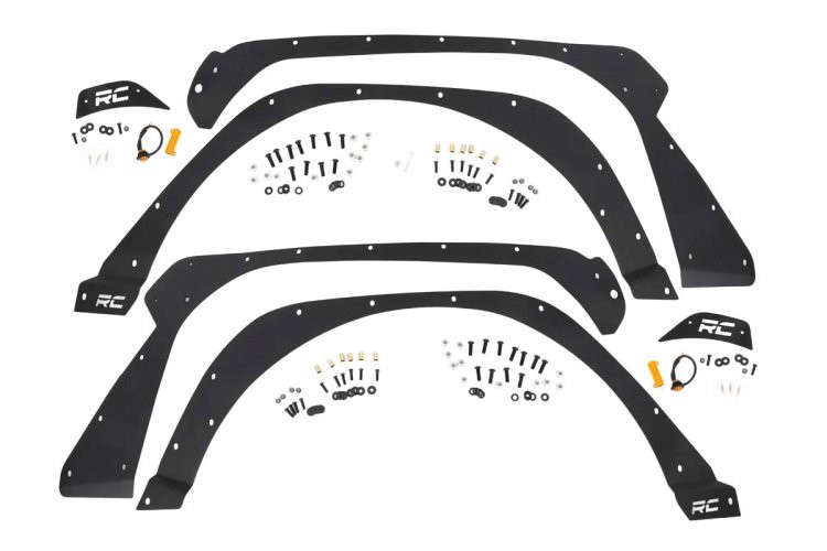 Rough Country 10539-RC Fender Delete Kit | Front & Rear | Custom Offsets