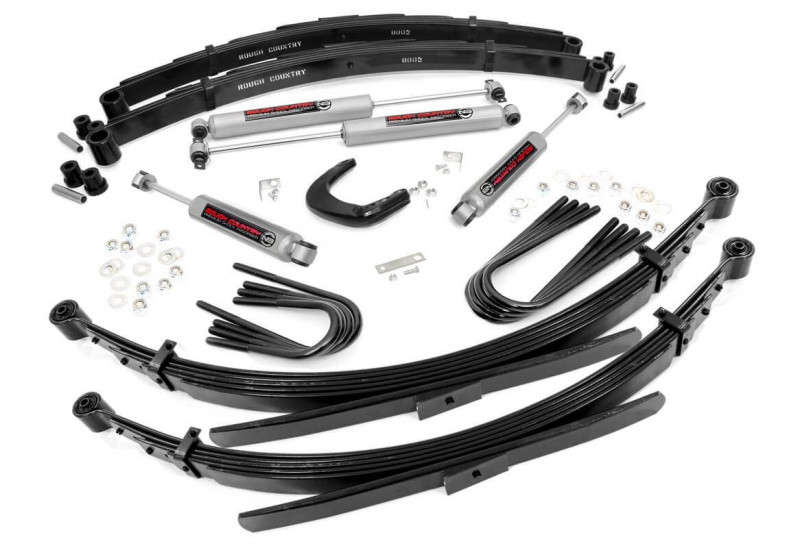 Rough Country 256.20-RC 4" Lift Kit | 56" Rear Springs (80-91 Chevy K10 ...