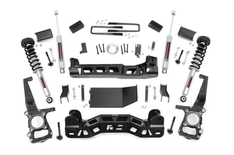 Rough Country 57432-RC 4" Lift Kit | Lifted Struts | N3 Shocks (11-13 ...