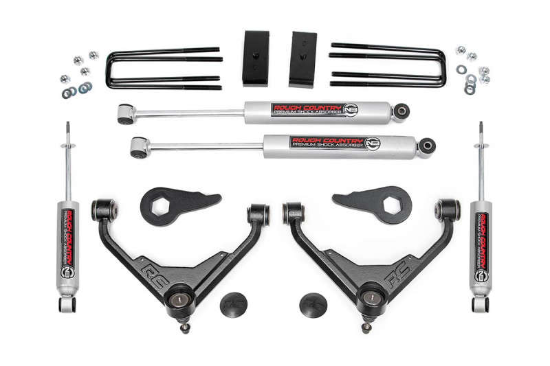 Rough Country 8596N2-RC 3" Lift Kit | GM RPO Code: FT | N3 Shocks (99 ...