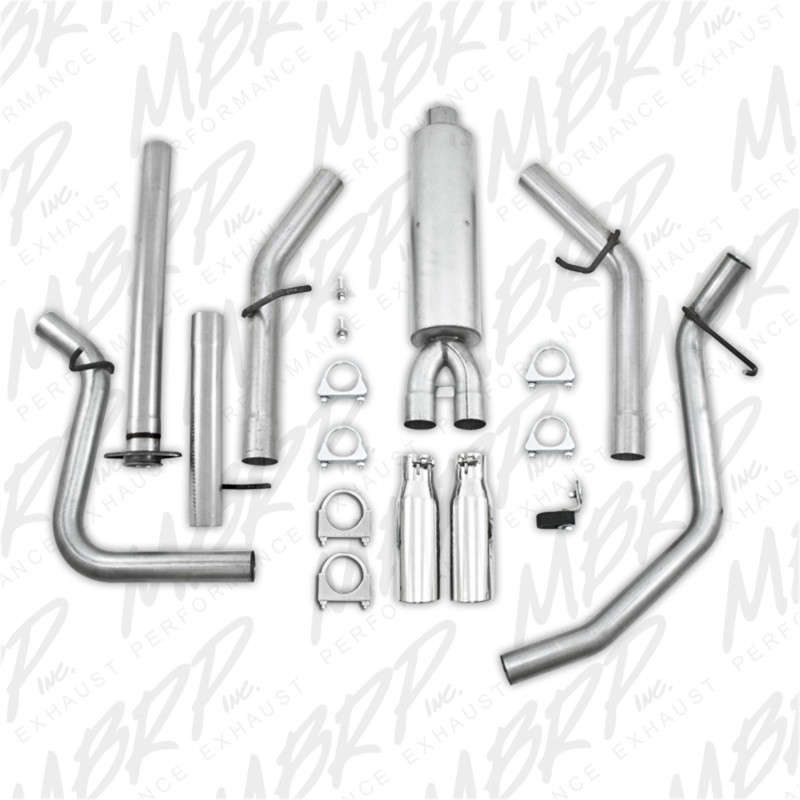 MBRP S5038AL-MBRP Armor Lite Dual Split Side Exit Cat Back Exhaust | 3 ...