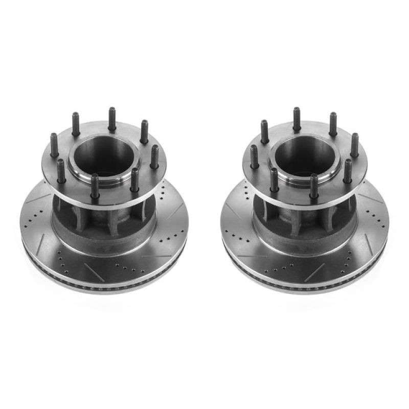 PowerStop AR85188XPR-PS Front Evolution Drilled, Slotted & Zinc Plated ...