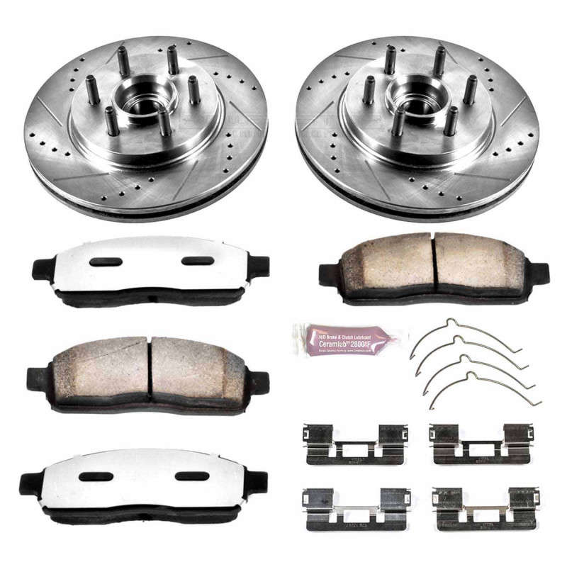PowerStop K1939-36-PS Z36 Truck & Tow Front Brake Upgrade Kit | 6 Lug ...