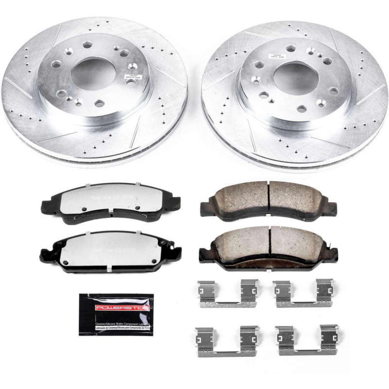 PowerStop K2069-36-PS Z36 Truck & Tow Front Brake Upgrade Kit | 6 Lug ...
