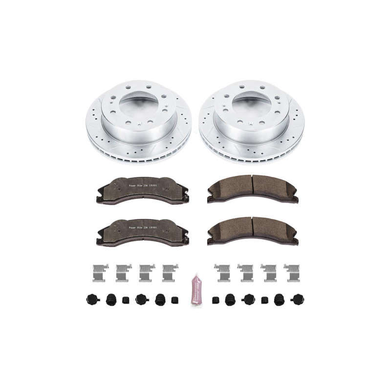 PowerStop K5559-36-PS Z36 Truck & Tow Front Brake Upgrade Kit | 8 Lug ...