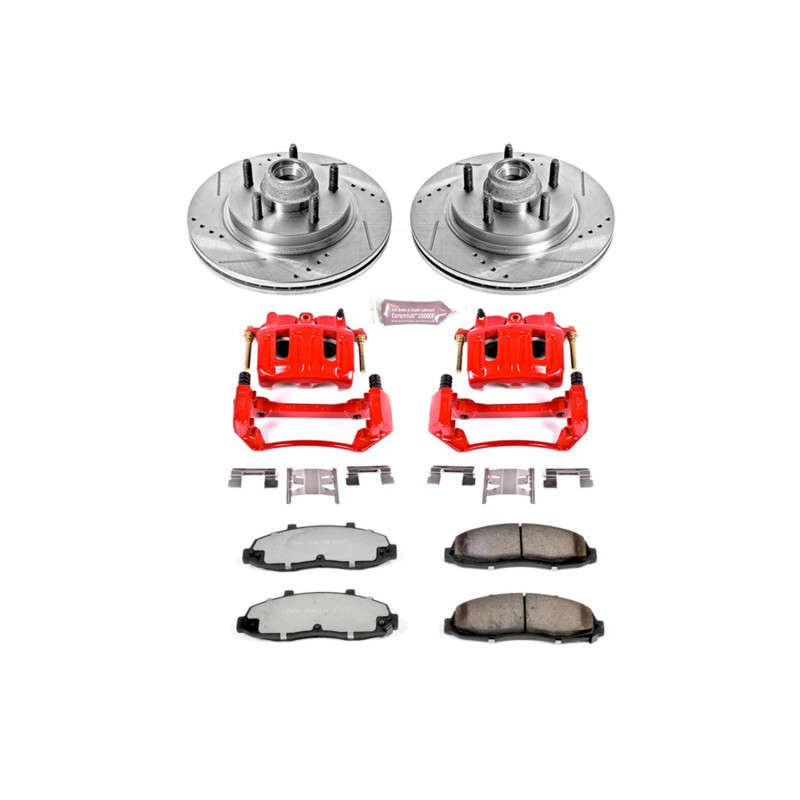 PowerStop KC1914A-36-PS Z36 Truck & Tow Front Brake Upgrade Kit w ...