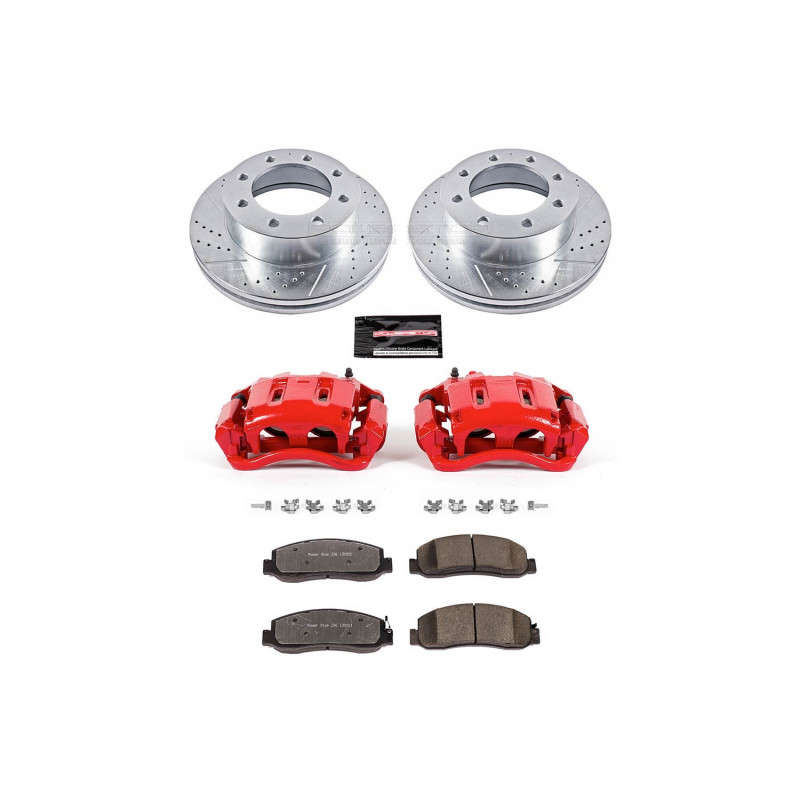 PowerStop KC5412A-36-PS Z36 Truck & Tow Front Brake Upgrade Kit w ...