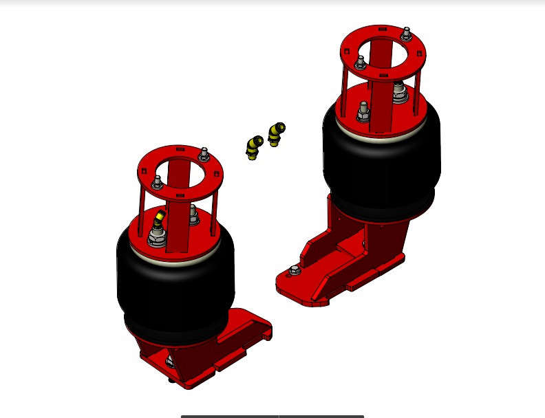 Kelderman KLM69003-KLD 2-Stage Air Suspension, Stock Height / Leveling ...