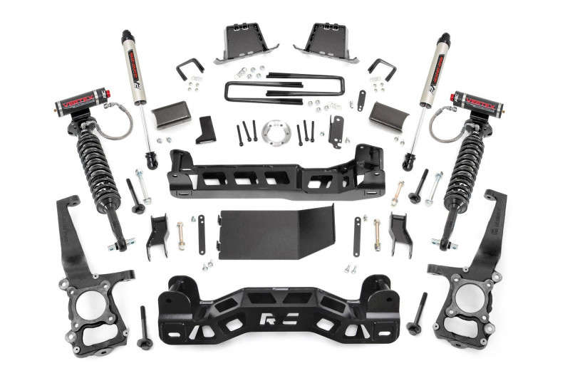 Rough Country 57657-RC 6" Lift Kit | Vertex Coilovers | V2 Shocks (11-13 Ford F-150 | 4WD ...