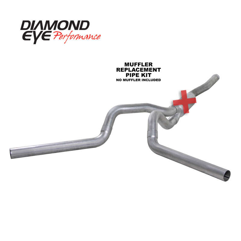 Diamond Eye DEP-K4124A-RP 4" Alum. DPF Back Dual Exhaust Replacement ...