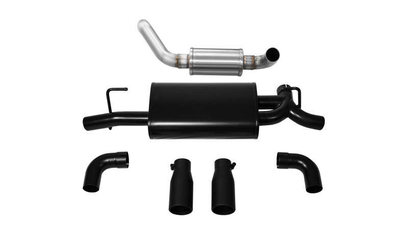 CORSA Performance COR-21016BLK Dual Rear Exit Axle Back Exhaust W/ 4.0 ...