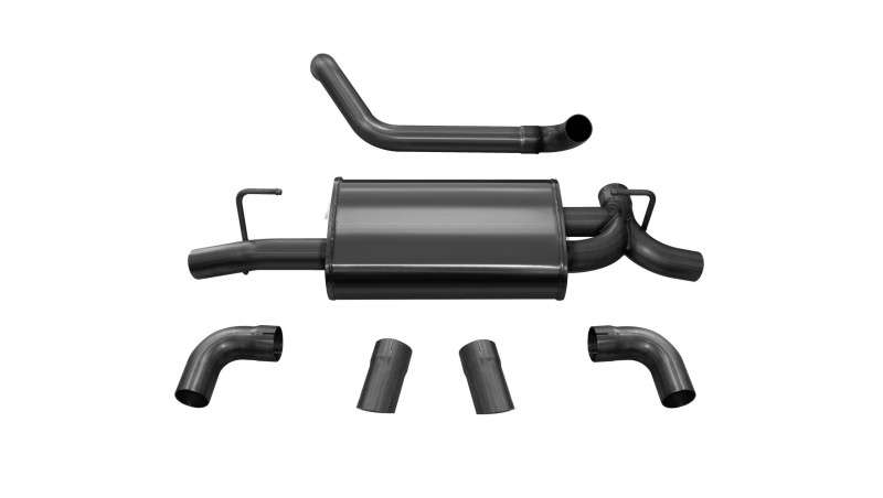 CORSA Performance COR-21013BLK Dual Rear Exit Axle Back Exhaust W/ Turn Down Tips | 2.5 ...