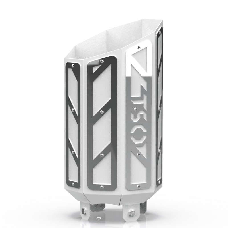 TSO TSO-T-7315-RC-3-P-SS 7" Overlay Exhaust Tip W/ 3" Inlet (White ...