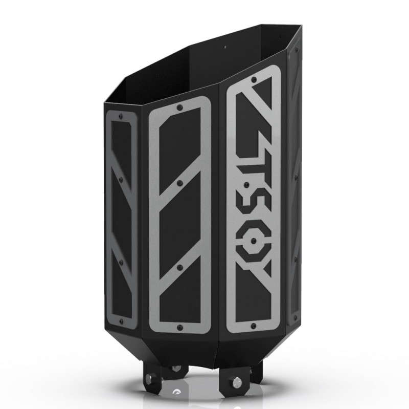 TSO TSO-T-8515-RC-1-4-B 8" Overlay Exhaust Tip W/ 5" Inlet (Black ...