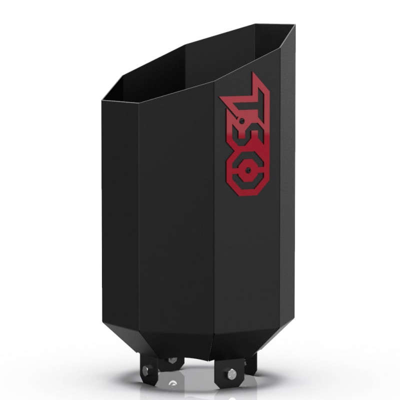 TSO TSO-T-8515-S-1-7-B 8" Octagon Exhaust Tip W/ 5" Inlet (Black/Red ...