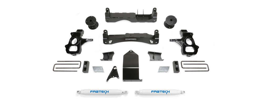 Fabtech K1116, K1119 4" Basic System w/ Rear Performance Shocks | 2014 ...