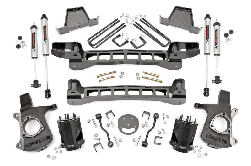 Rough Country 23470-RC 6" Lift Kit | V2 Shocks (99-07 Chevy Silverado ...