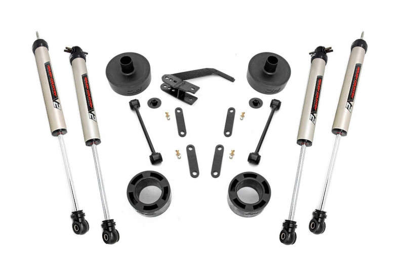 Rough Country 65770-RC 2.5" Lift Kit | V2 Shocks (07-18 Jeep Wrangler ...