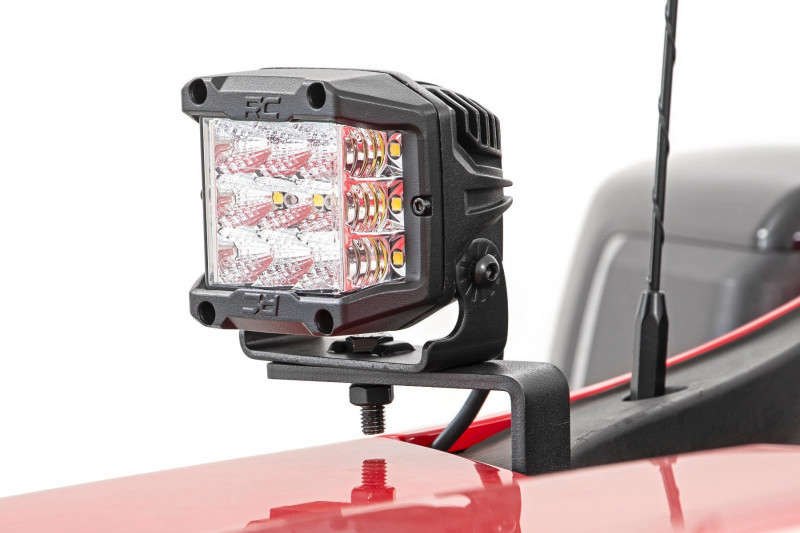 Rough Country 70843-RC LED Light | Ditch Mount | 2" Black Pair | White ...