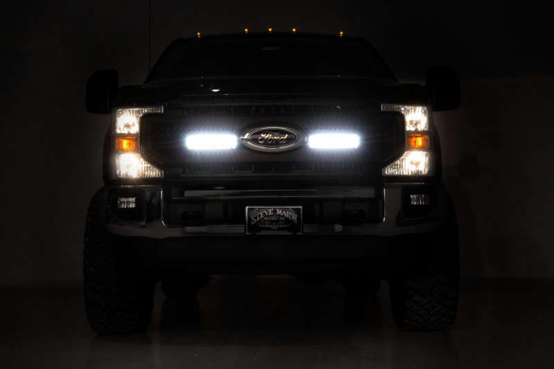 Rough Country 70898-RC LED Light | Grille Mount | 10" Black | Custom ...