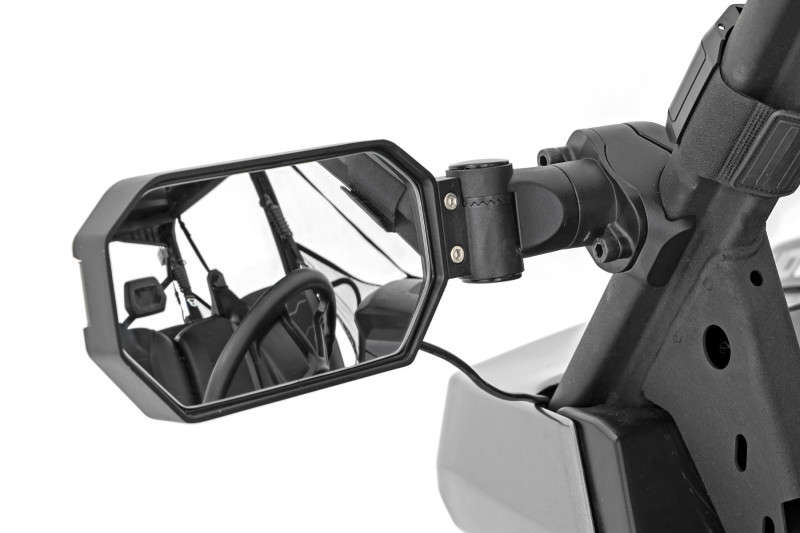 Rough Country 99201-RC UTV Aluminum Side Mirrors w/Turn Signal (Pro-Fit ...