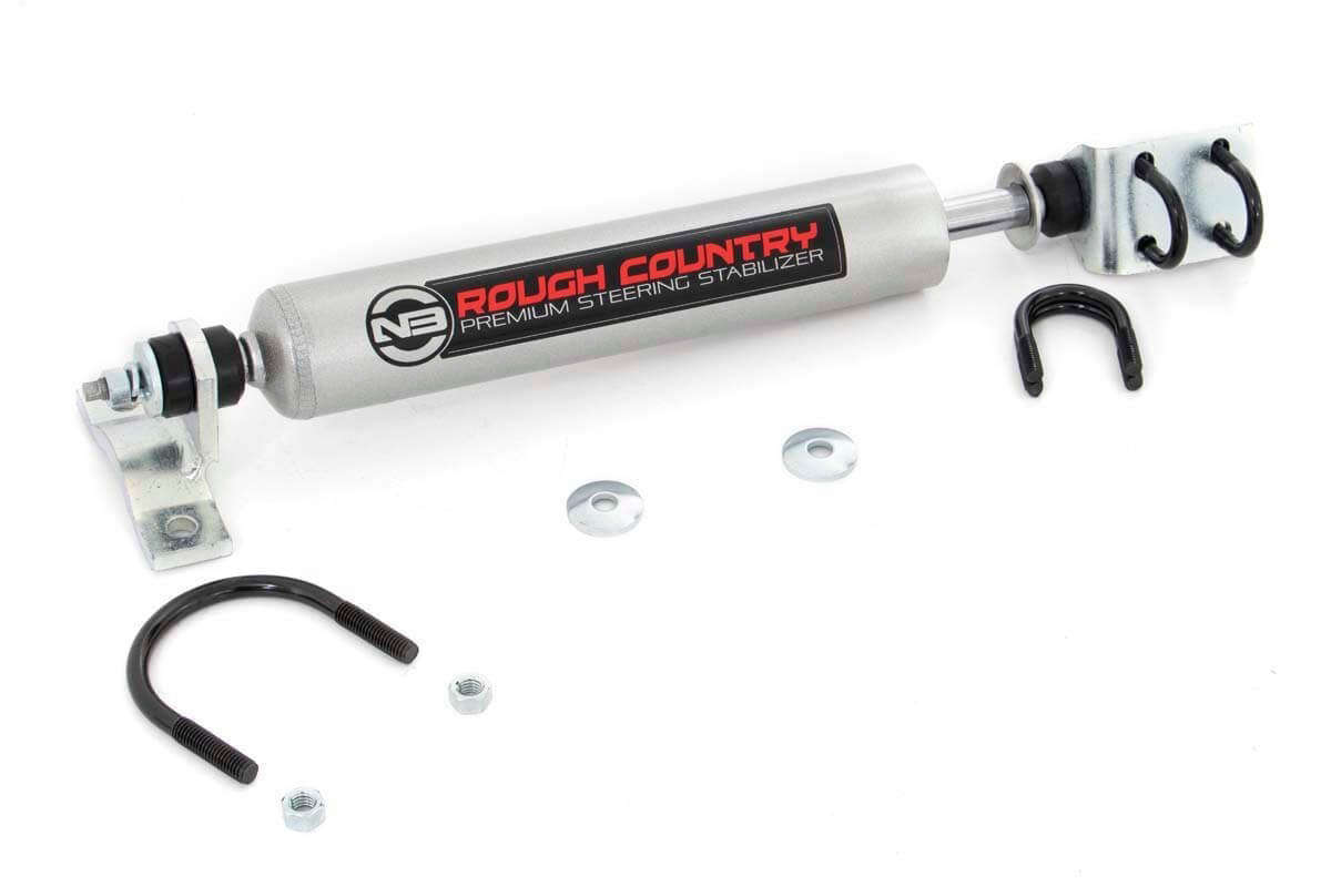 Rough Country 8734530-RC N3 Steering Stabilizer (80-86 Jeep CJ7/81-85 ...