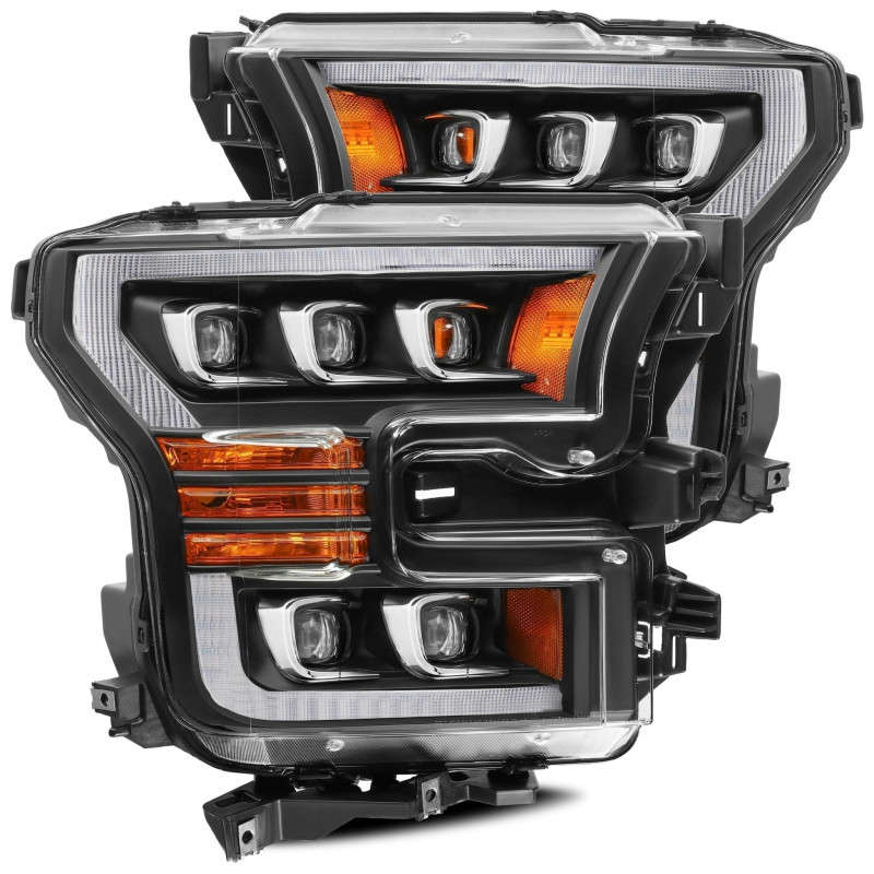 AlphaRex ALPHA-880152 Nova LED Headlights Black (Set) | 15-17 Ford F ...