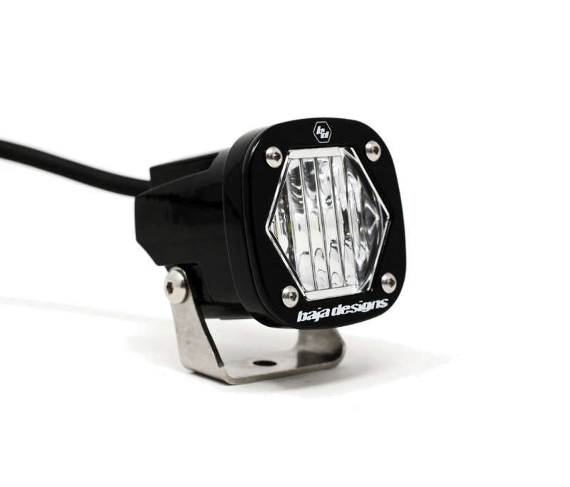 Baja Designs BAJA-380005 Single Wide Beam S1 LED Pod w/ Bracket (White ...