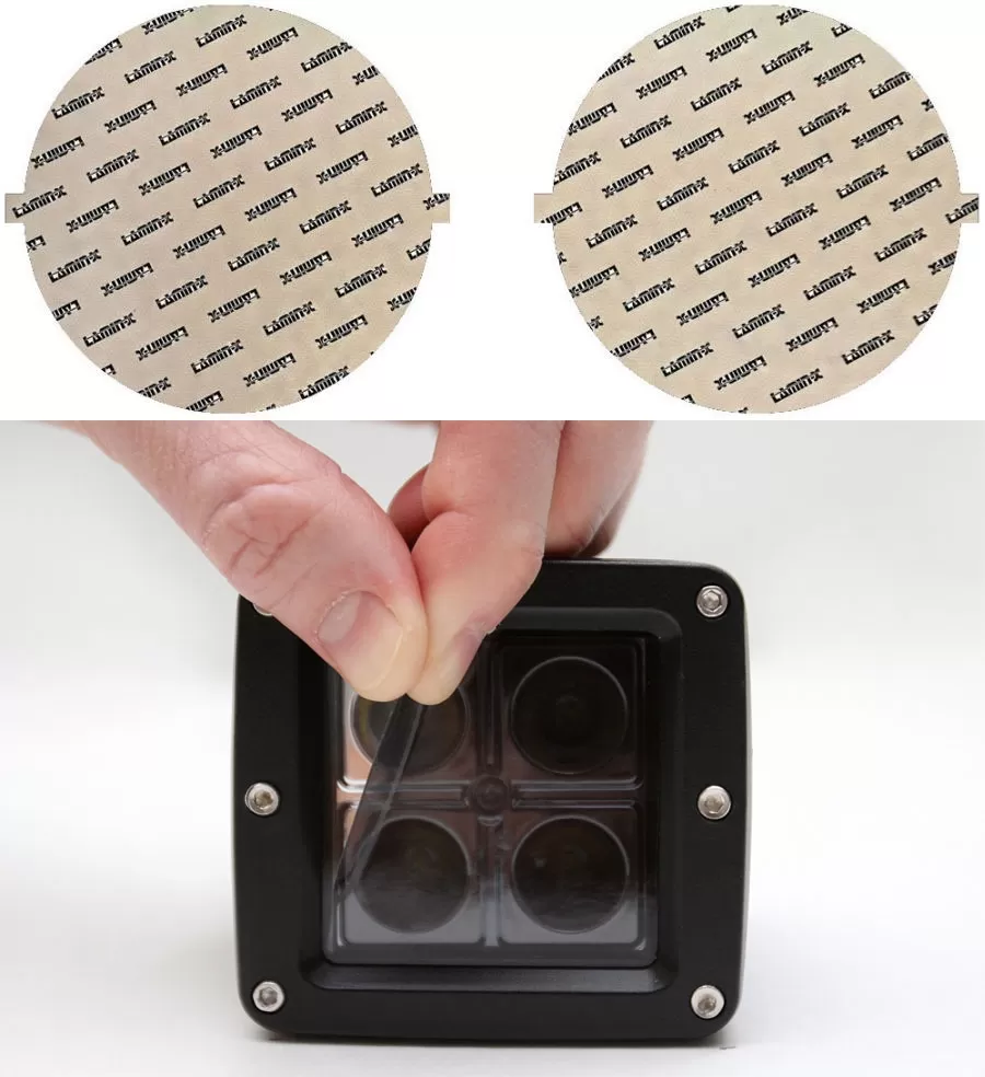 Lamin-X SB-8G-LMNX 8" Gunsmoke Round Light Covers | TrailBuilt Off-Road