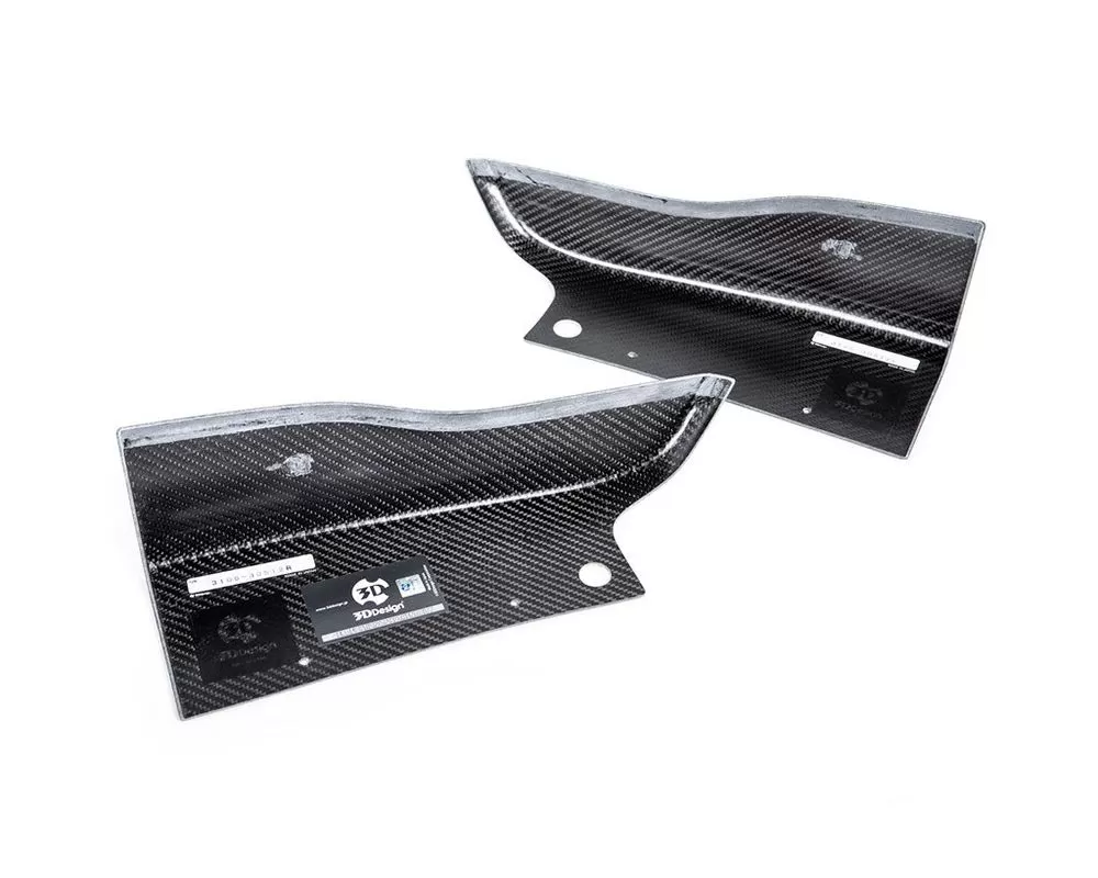 3D Design 3106-30512-3DD Carbon Fiber Rear Diffuser Side Extension Set ...