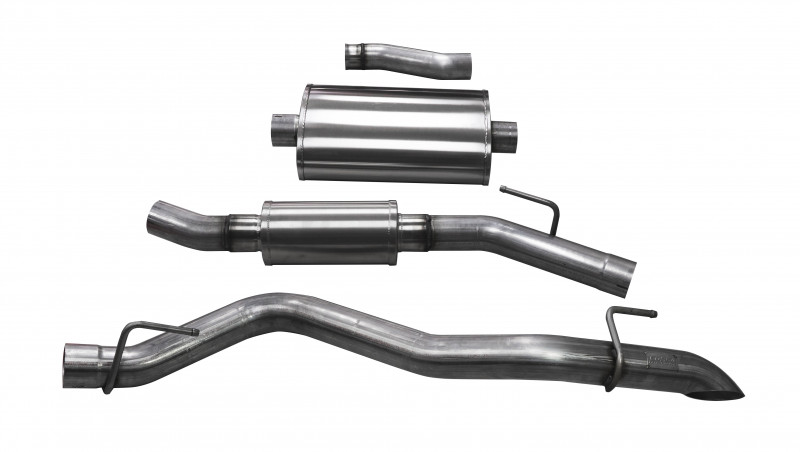 CORSA Performance COR-21063 Single Side Exit Cat Back Exhaust W/ Turn ...