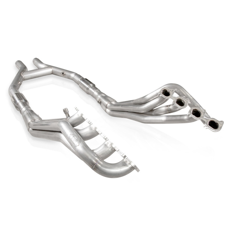 Stainless Works GT115HCATHP-SW Long Tube Headers Connecting to Stock ...