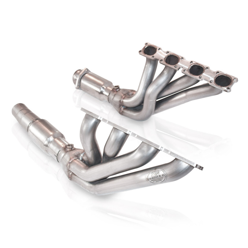 Stainless Works ZR1FACTCAT-SW Long Tube Headers Connecting to Stock ...