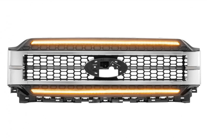 Morimoto XBG24-MOR XBG LED DRL GRILLE (Chrome Finish/Amber DRL) | 21-23 ...