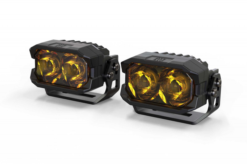 Morimoto BAF113-MOR 2Banger HXB LED Pod (Spot / Yellow) (Pair ...