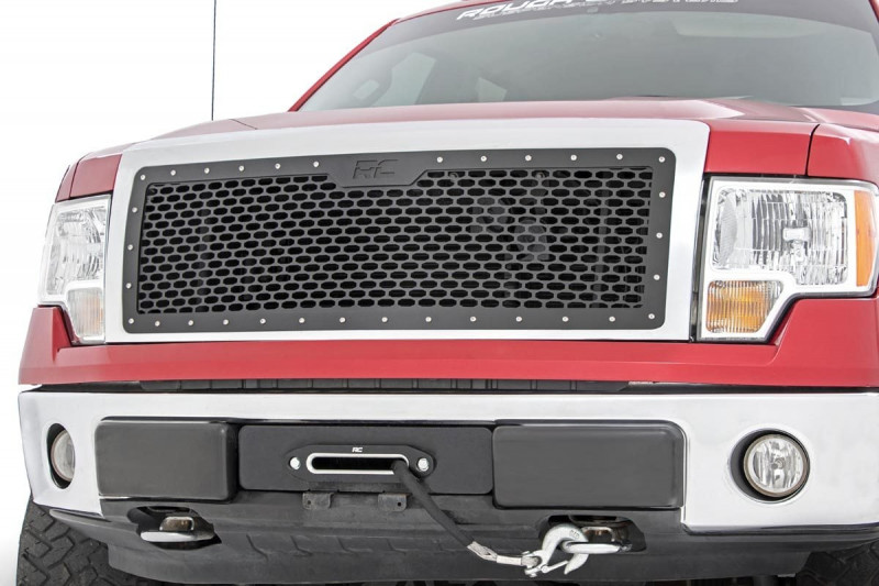 Rough Country 70229-RC Mesh Grille | 09-14 Ford F-150 | TrailBuilt Off-Road