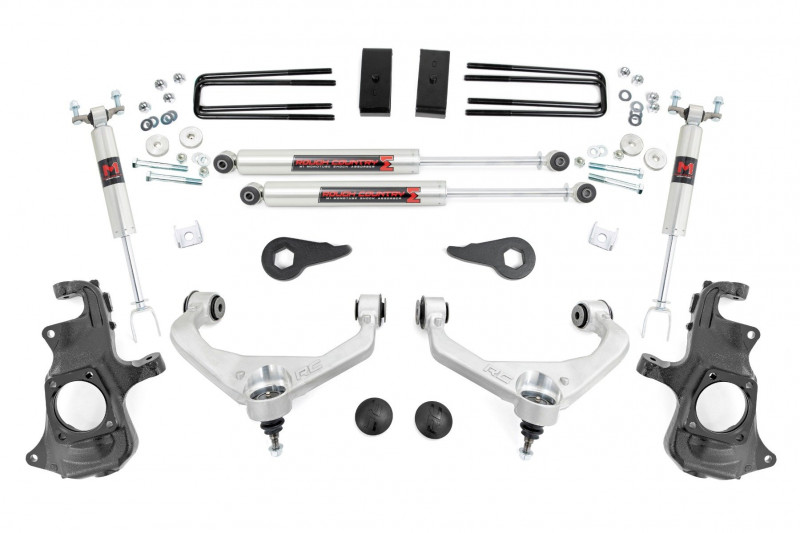 Rough Country 95740-RC 3.5 Inch Knuckle Lift Kit | M1 | 11-19 Chevy/GMC ...