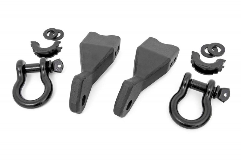 Rough Country RS155-RC Tow Hook Brackets | D-Ring Combo | Custom Offsets