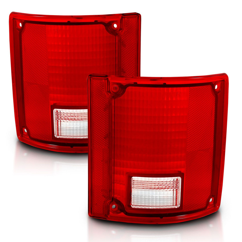 Anzo 311317-ANZO Tail Light Assembly | Led | Red Lens Only | 78-91 ...