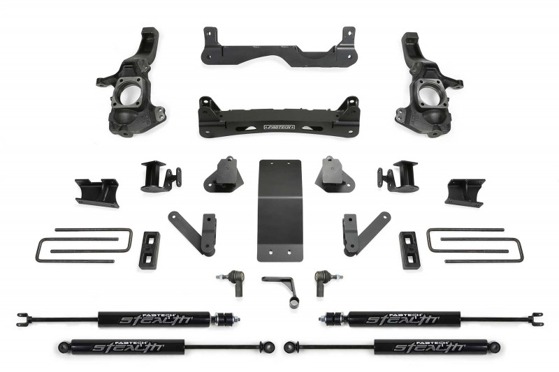 Fabtech K1200M-FAB 4" Lift Kit Dirt Stealth Shocks | 20-23 Chevy ...