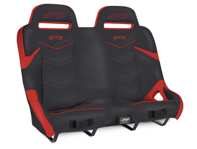 PRP A74-PORXP-204-PRP Black and Red Trim GT3 Rear Suspension Bench Seat ...