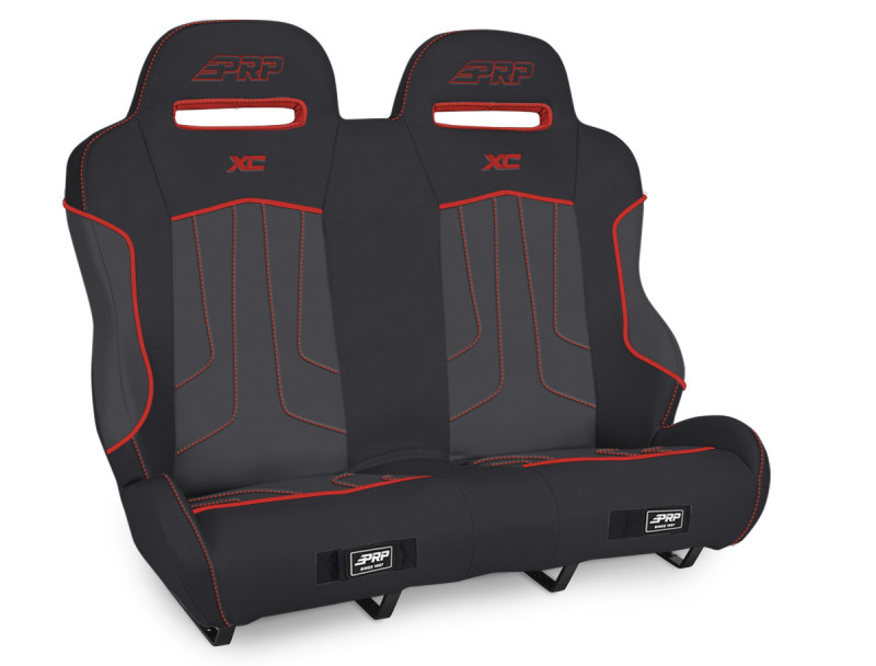 PRP A79-PORXP-204-PRP Black and Red Trim XC Rear Suspension Bench Seat ...
