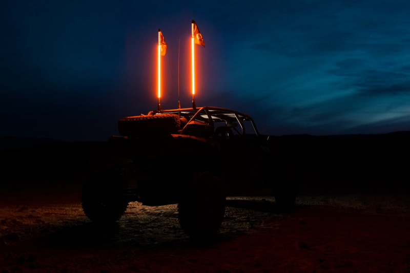 5150 Whips WH-1202O-5150 2' 5150 Hyper Color Whips (Orange) | Function Powersports