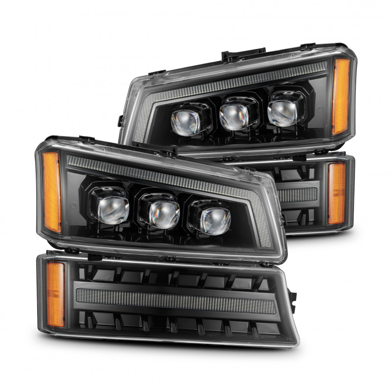 AlphaRex ALPHA-880254 NOVA-Series LED Projector Headlights Alpha-Black ...