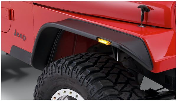 Bushwacker BUSHWACKER-10067-07 Fender Flares Flat Style 2Pc Front ...